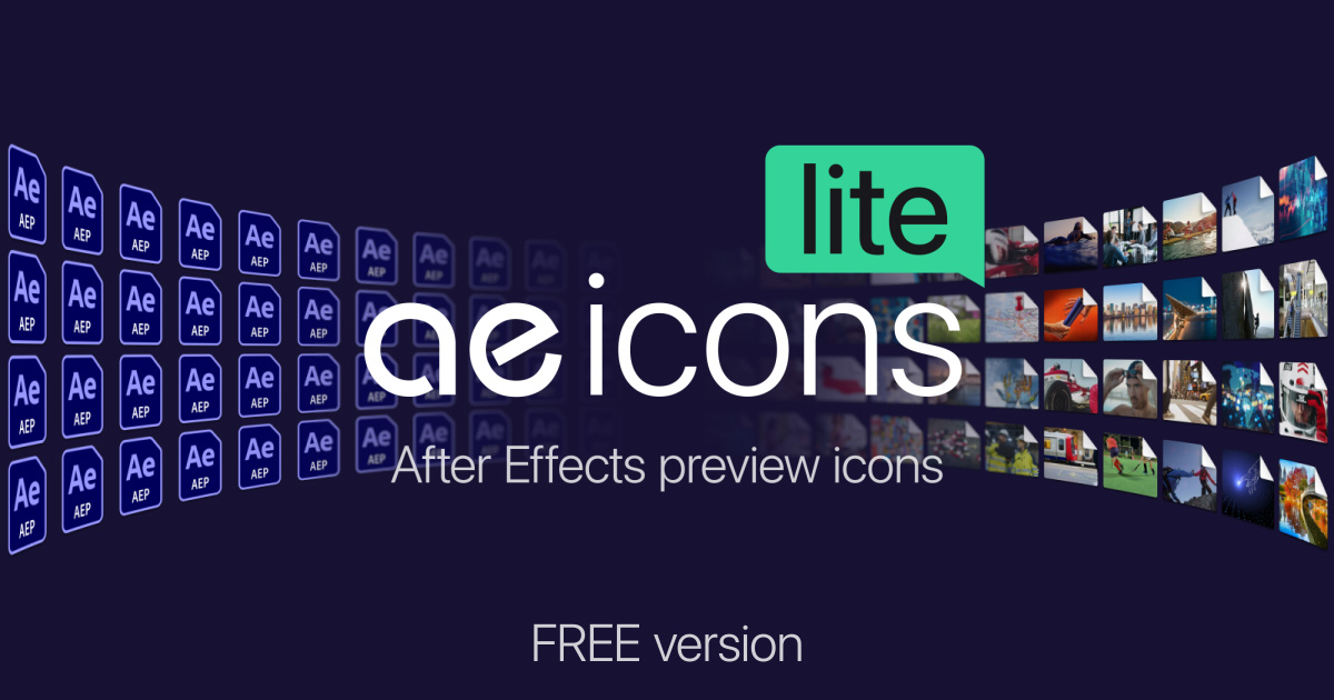 AEicons Lite - After Effects preview icons for macOS | e-Media